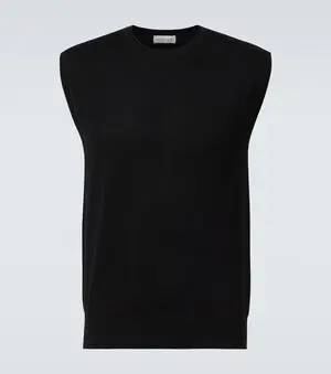 Dries Van Noten Cotton Sweater Vest - Black