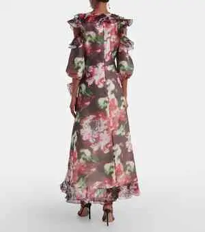 Costarellos Aria Ruffled Maxi Dress