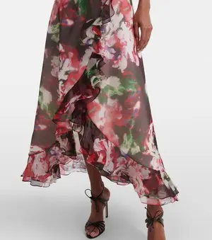 Costarellos Aria Ruffled Maxi Dress