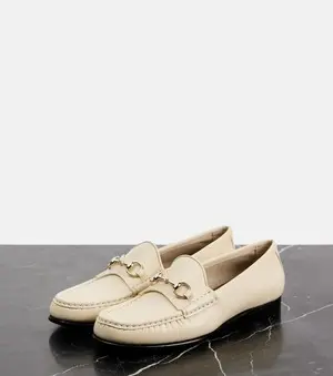 Gucci Horsebit 1953 Leather Loafers - White
