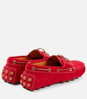 TOD'S Gommino Bubble Suede Boat Shoes