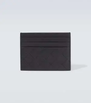Bottega Veneta Intrecciato Leather Card Holder - Black