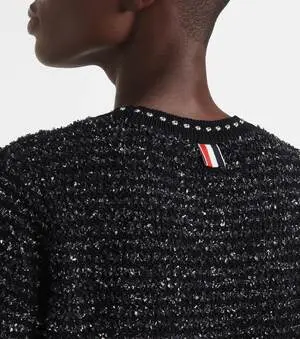 Thom Browne Cotton-blend Tweed Minidress