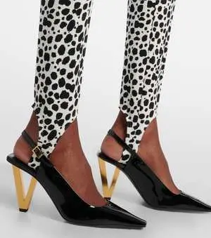 Versace Leopard-print Leggings