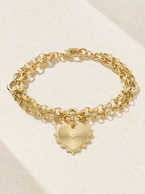 FOUNDRAE True Love 18-karat Diamond Bracelet - Gold