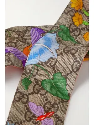 Gucci Printed Silk-satin Scarf