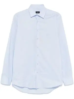 Etro Pegaso-motif Shirt - Blue