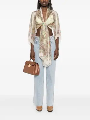 Etro Paisley-print Silk Cape