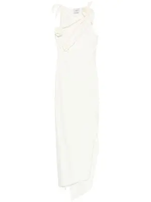Coperni Asymmetric Flower Maxi Dress
