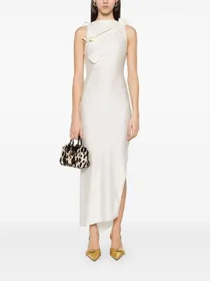 Coperni Asymmetric Flower Maxi Dress