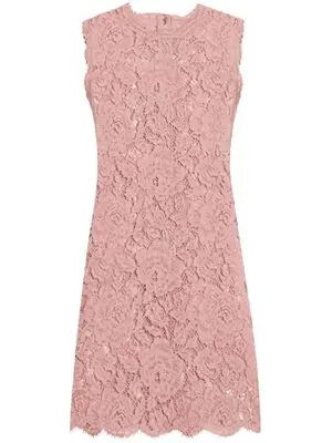 Dolce & Gabbana Lace Mini Dress - Pink