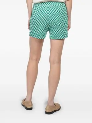 GOD'S TRUE CASHMERE Geometric-print Shorts