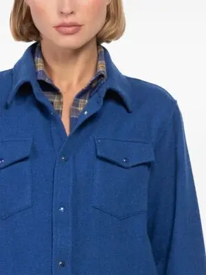 GOD'S TRUE CASHMERE Cashmere Overshirt - Blue