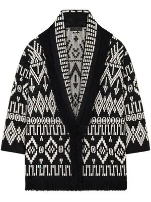 Alanui Jungle Beat Cardigan - Black