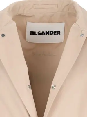 JIL SANDER Logo-print Coat - Neutrals