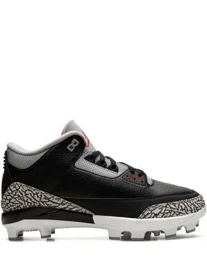 JORDAN Air 3 Retro Cleats - Black
