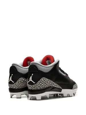 JORDAN Air 3 Retro Cleats - Black