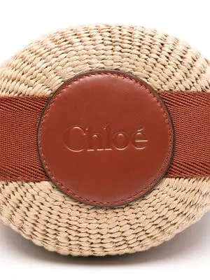 Chloé Small Horse Medal Bucket Bag - Neutrals