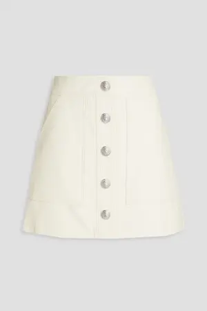 Veronica Beard Arez Button-embellished Mini Skirt
