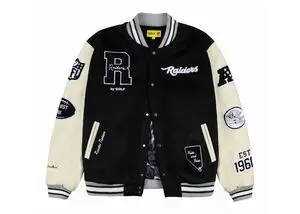 GOLF LE FLEUR X Nfl Raiders Letterman Jacket