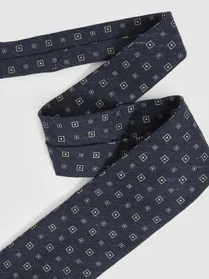 REISS Anzio Medallion Pattern Tie