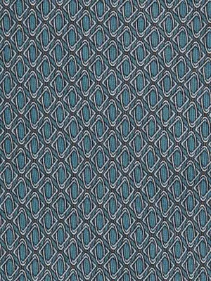 REISS Caruso Geometric-print Tie - Soft Blue