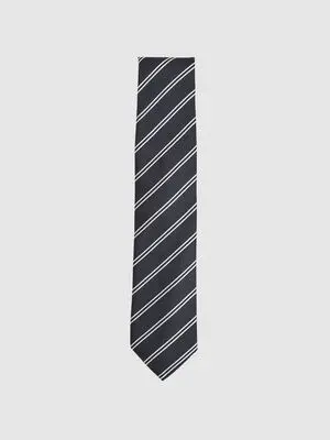 REISS Cirillo Silk Blend Neck Tie - Navy