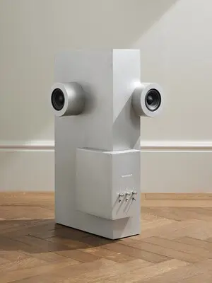 TRANSPARENT Brutalist Recycled-aluminium Speaker - Silver