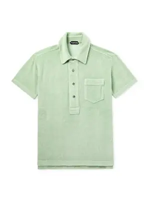 TOM FORD Cotton-blend Terry Polo Shirt