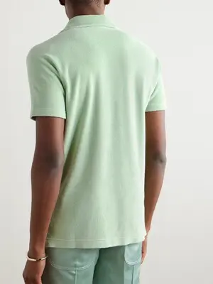 TOM FORD Cotton-blend Terry Polo Shirt