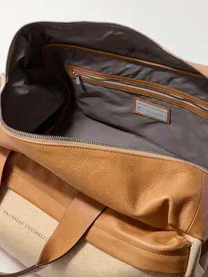 Brunello Cucinelli Full-grain Leather Weekend Bag