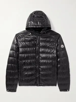 Moncler Gliere Quilted Glossed-nylon Hooded Jacket