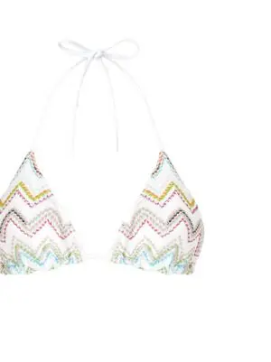 Missoni Zigzag-knit Bikini Set - White
