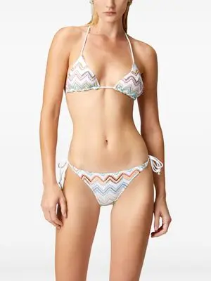Missoni Zigzag-knit Bikini Set - White