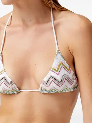 Missoni Zigzag-knit Bikini Set - White