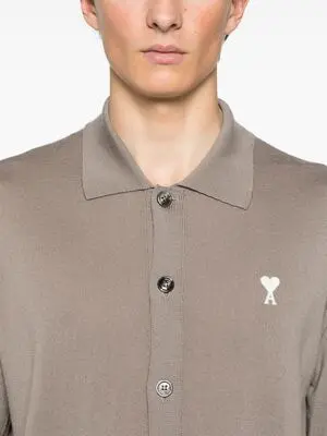 AMI Paris De Coeur Cardigan - Neutrals
