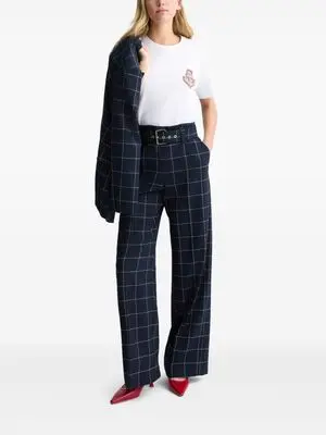 Liu Jo Tailored Check Trousers