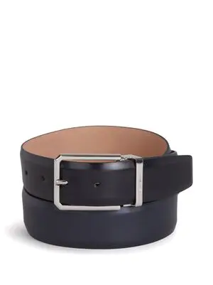 Santoni Leather Belt - Blue