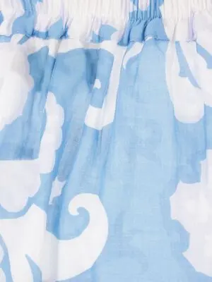 Etro Paisley-print Maxi Skirt - Blue