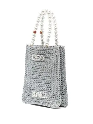 Casablanca Bead Chain Bag - Grey