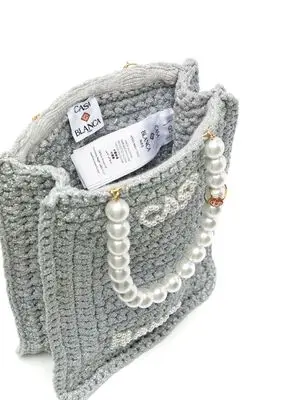 Casablanca Bead Chain Bag - Grey