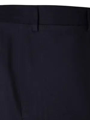 Canali Wool Tailored Trousers - Blue