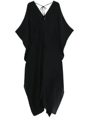 TALLER MARMO Tassel-detail Kaftan - Black