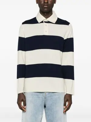 Valentino Garavani Striped Polo Shirt - Neutrals