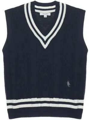 SPORTY & RICH V-neck Knitted Vest
