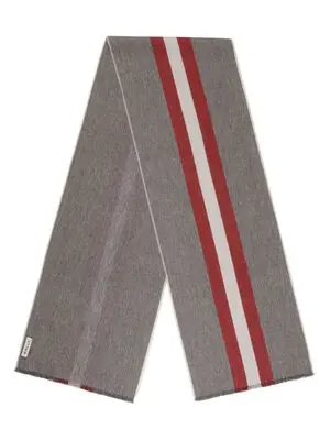 Bally Striped Scarf Grey