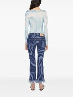 Emilio Pucci Marmo-print Jeans