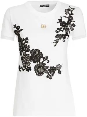 Dolce & Gabbana Dna Logo-plaque T-shirt - White
