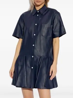 Marni Leather Shirt Dress