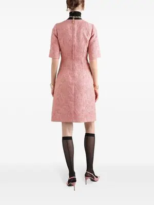 Dolce & Gabbana Floral-jacquard Midi Dress